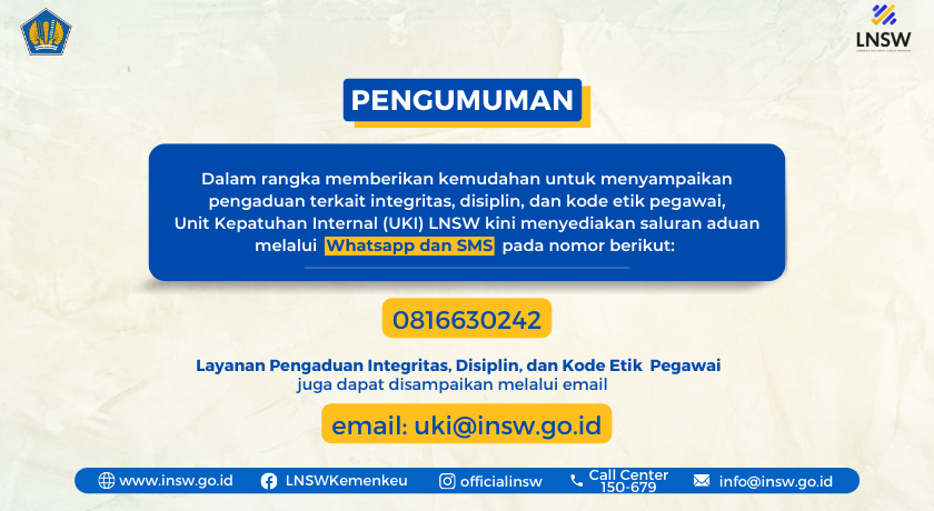 Official Website Indonesia National Single Window