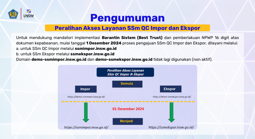 Official Website Indonesia National Single Window